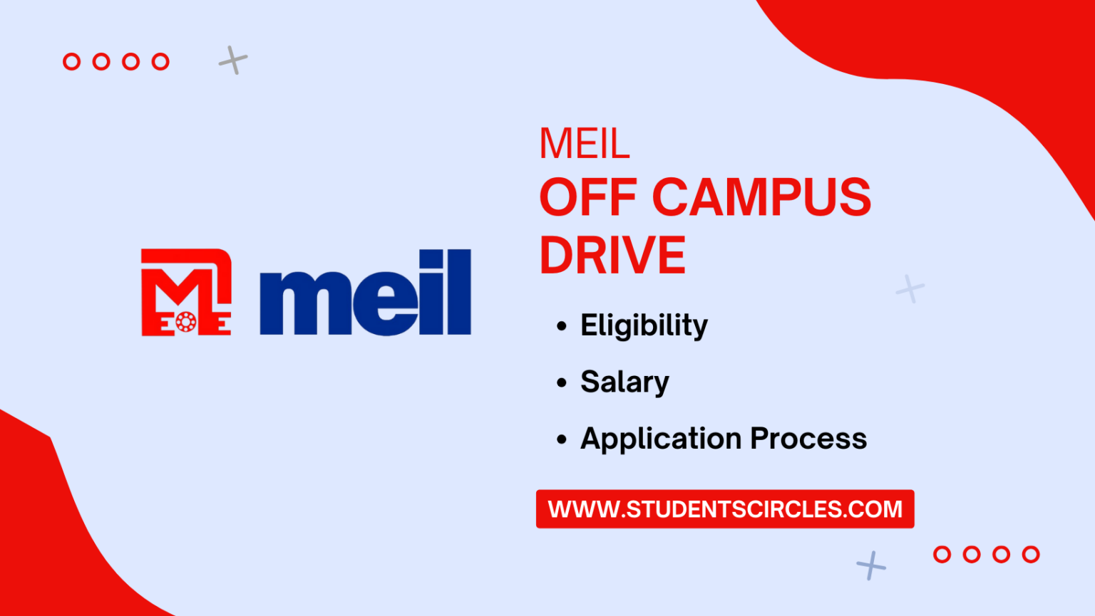 Meil Off Campus Drive 2024, Qualification, Salary Details
